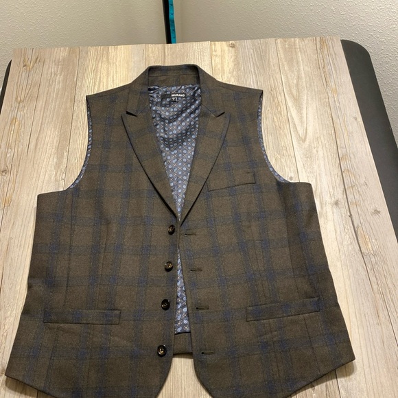 Murano | Suits & Blazers | Murano Mens Plaid Waistcoat Suit Vest ...